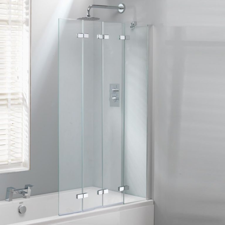 Genesis Deluxe 4-Fold Bath Screen - 1500 x 1000mm - Qualitex