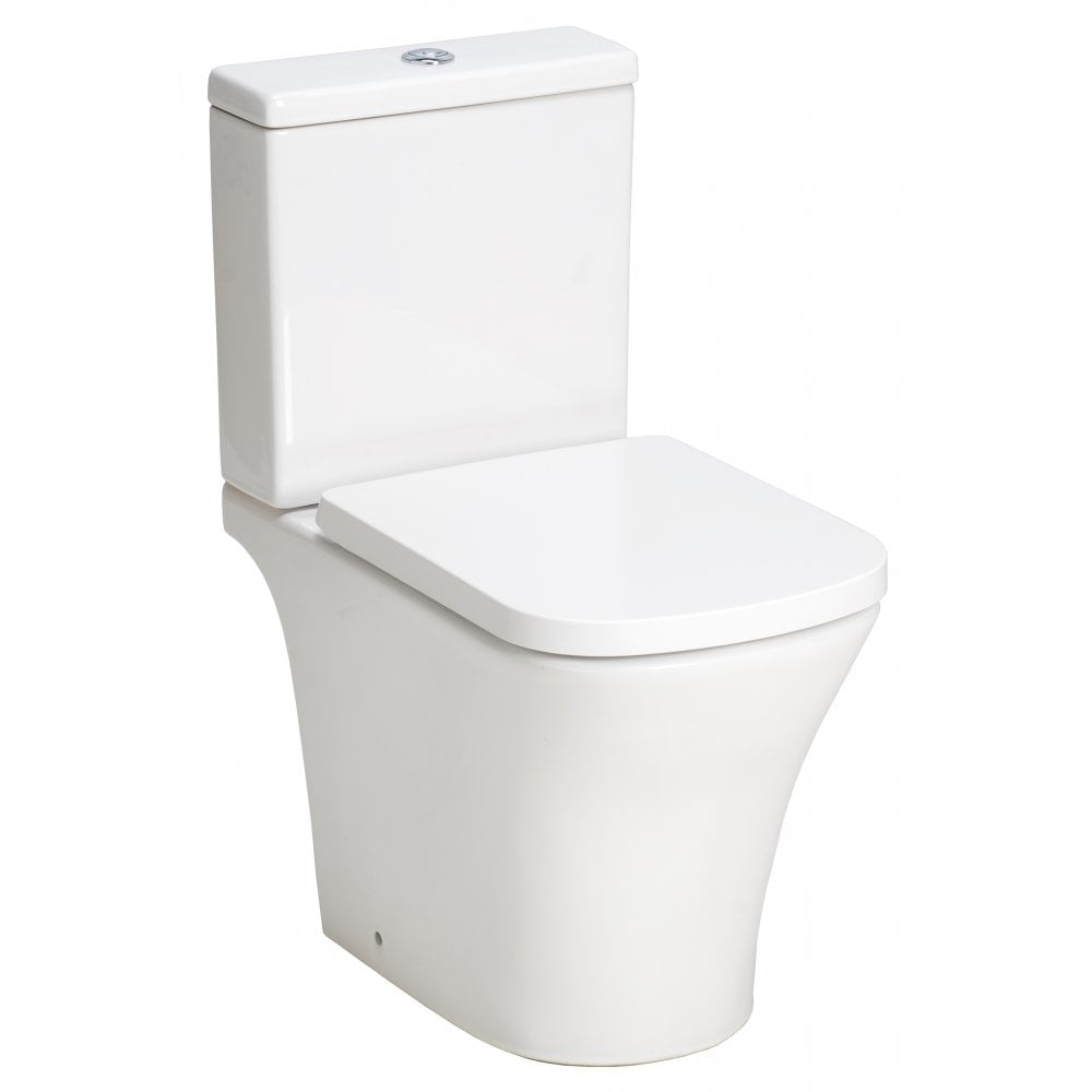 Toronto Rimless Close Coupled WC with Tornado Flush, including Soft ...